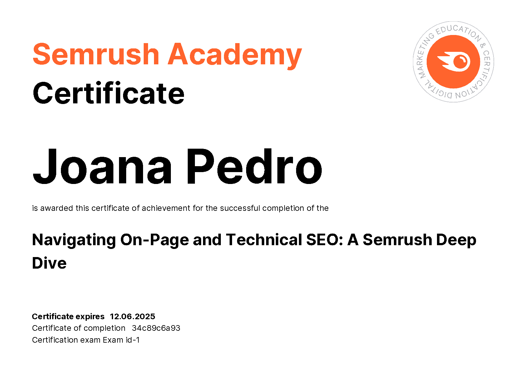 Navigating On Page And Technical Seo A Semrush Academy Deep Dive