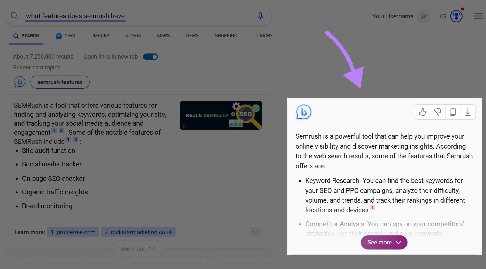 Exploring Bing Chat, an AI-Powered Search Engine