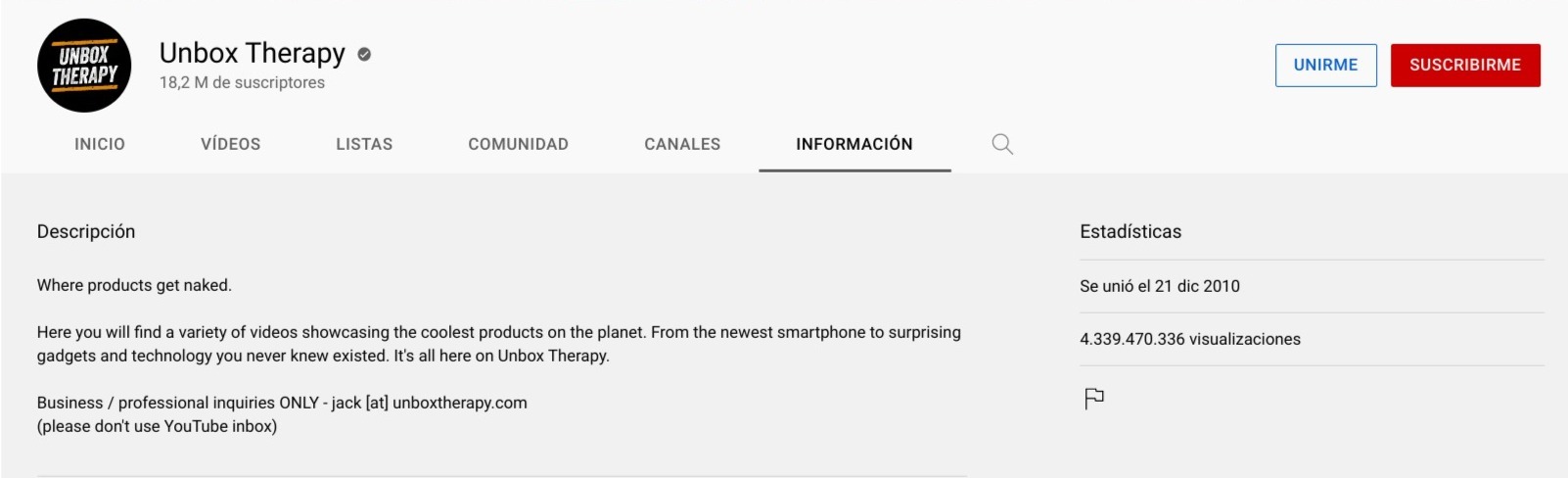 Descripción De Un Canal