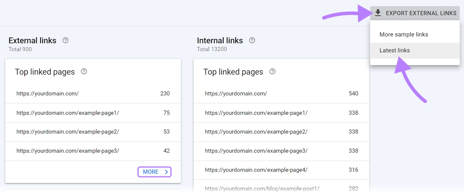 How to Use the Google Search Console Links Report