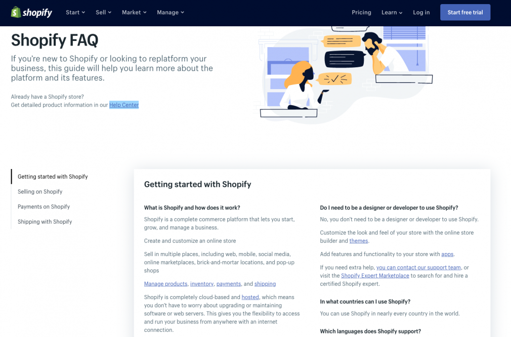 Shopify Faq Page Template